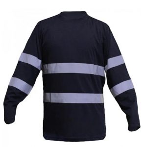 Sueter Manga Larga azul con cinta reflectiva - MultiGraphics